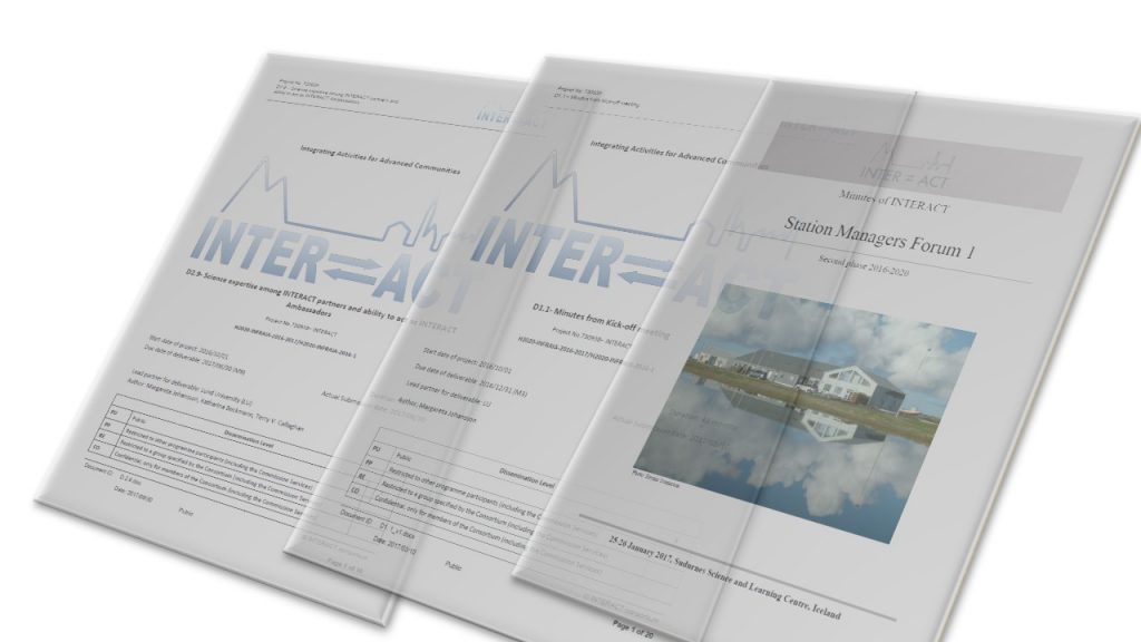 Deliverables INTERACT II - INTERACT