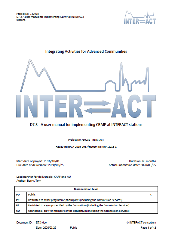New deliverable report available for download (INTERACT II) - INTERACT