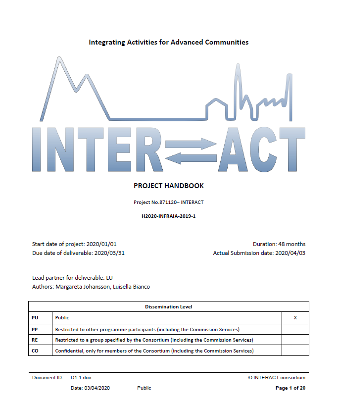 New deliverable report available online (INTERACT III) - INTERACT