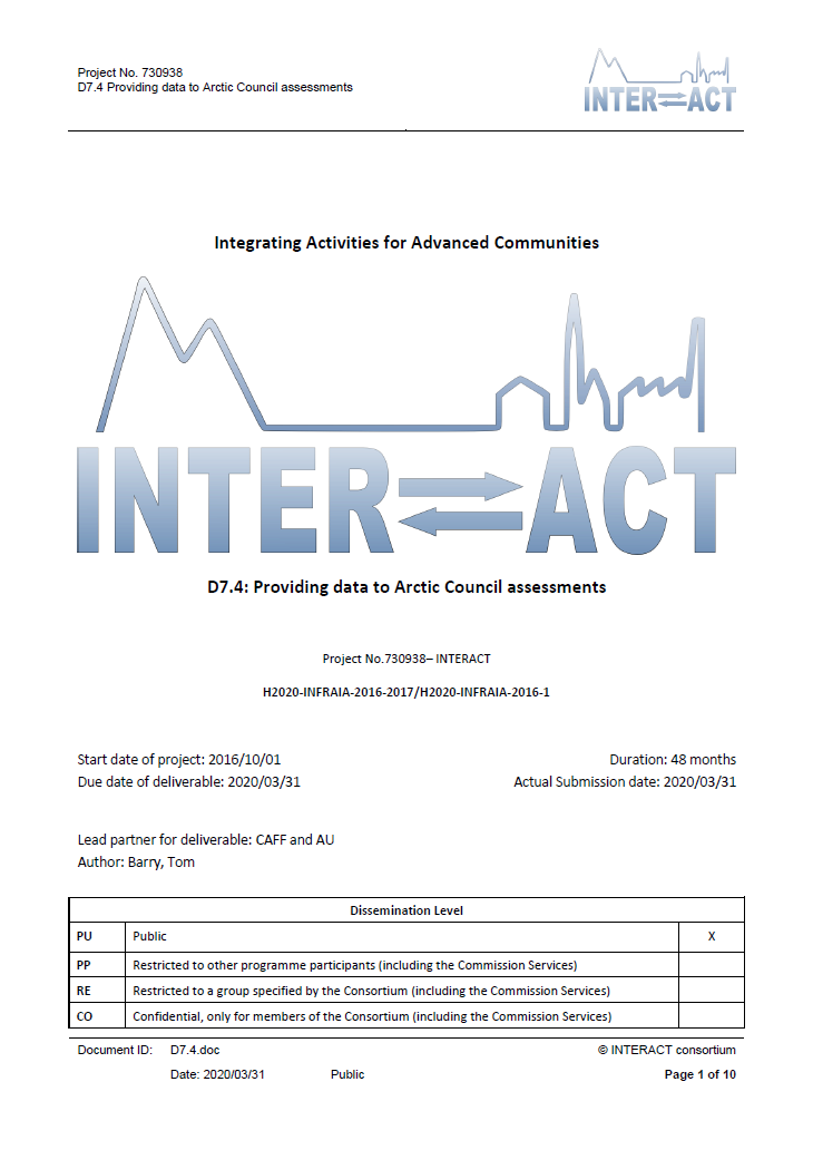 New deliverable report available online (INTERACT II) - INTERACT